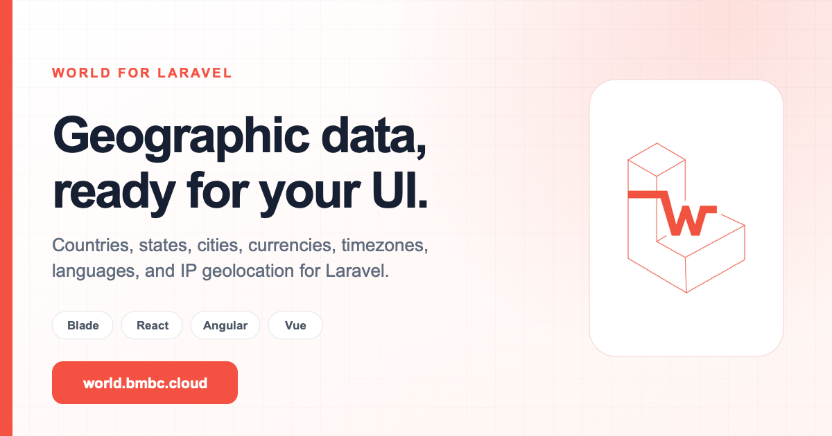 Laravel Countries States And Cities Package — World 8194